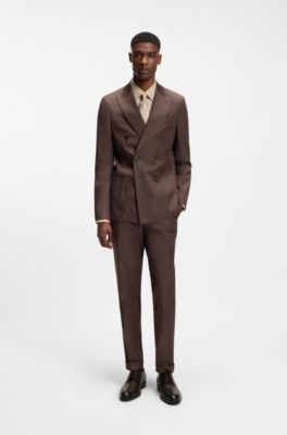 BOSS Cap-Toe Leather Derby Shoes